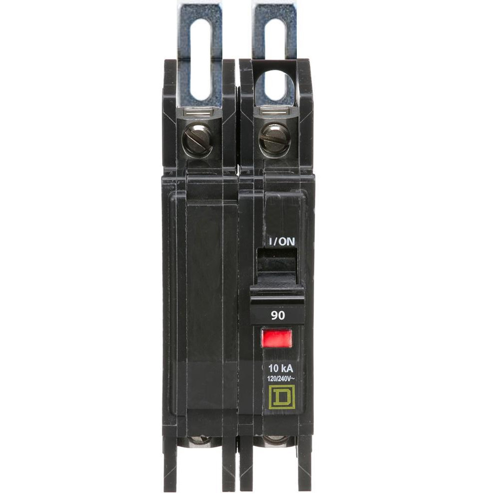 QOU290 - Square D 90 Amp 2 Pole 240 Volt Miniature Circuit Breaker