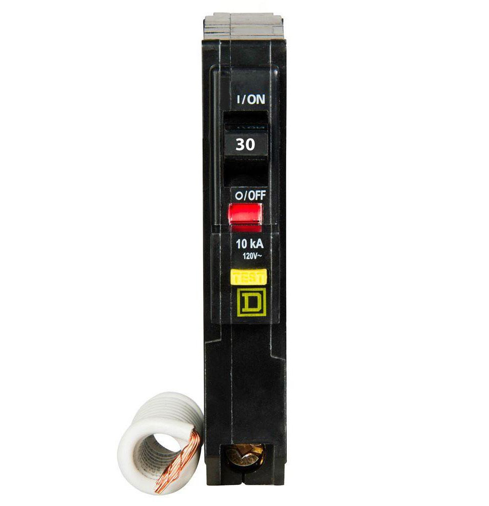 QO130GFI - Square D 30 Amp Single Pole GFCI Circuit Breaker