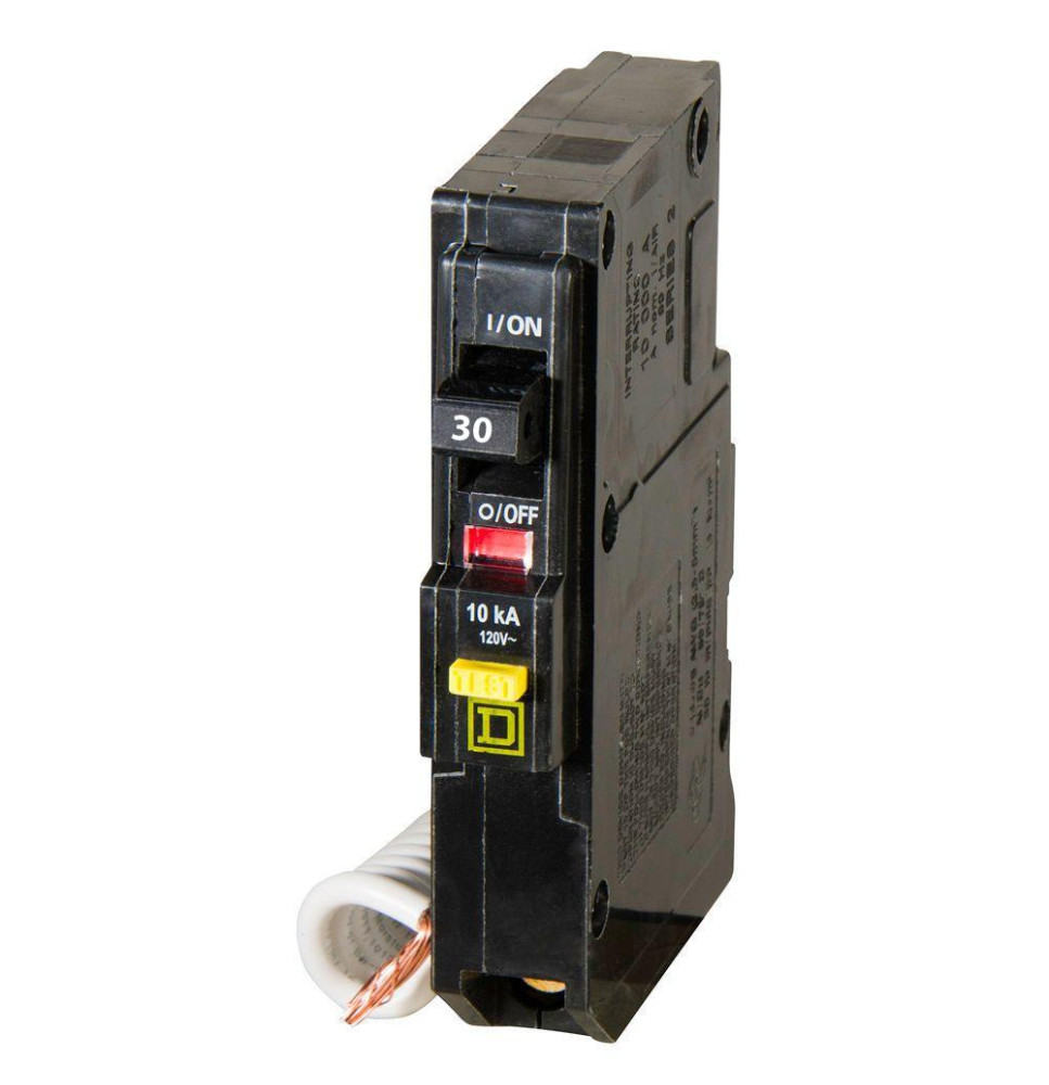 QO130GFI - Square D 30 Amp Single Pole GFCI Circuit Breaker
