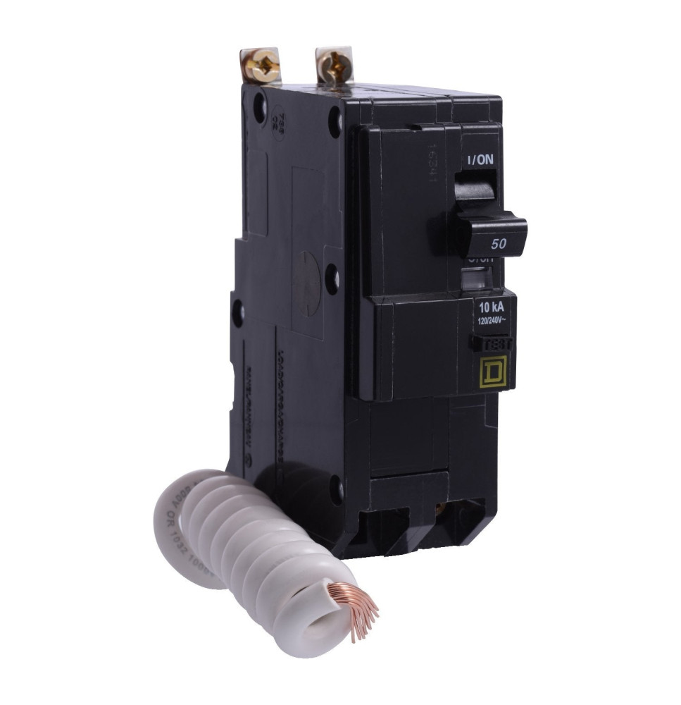 QOB250EPD - Square D 50 Amp 2 Pole 30 mA Ground Fault (GFCI) Breaker